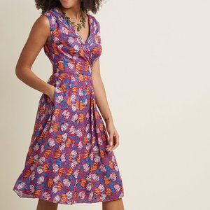 Modcloth | Dresses | Modcloth Pleated Of Energy Midi Dress In Buds ...